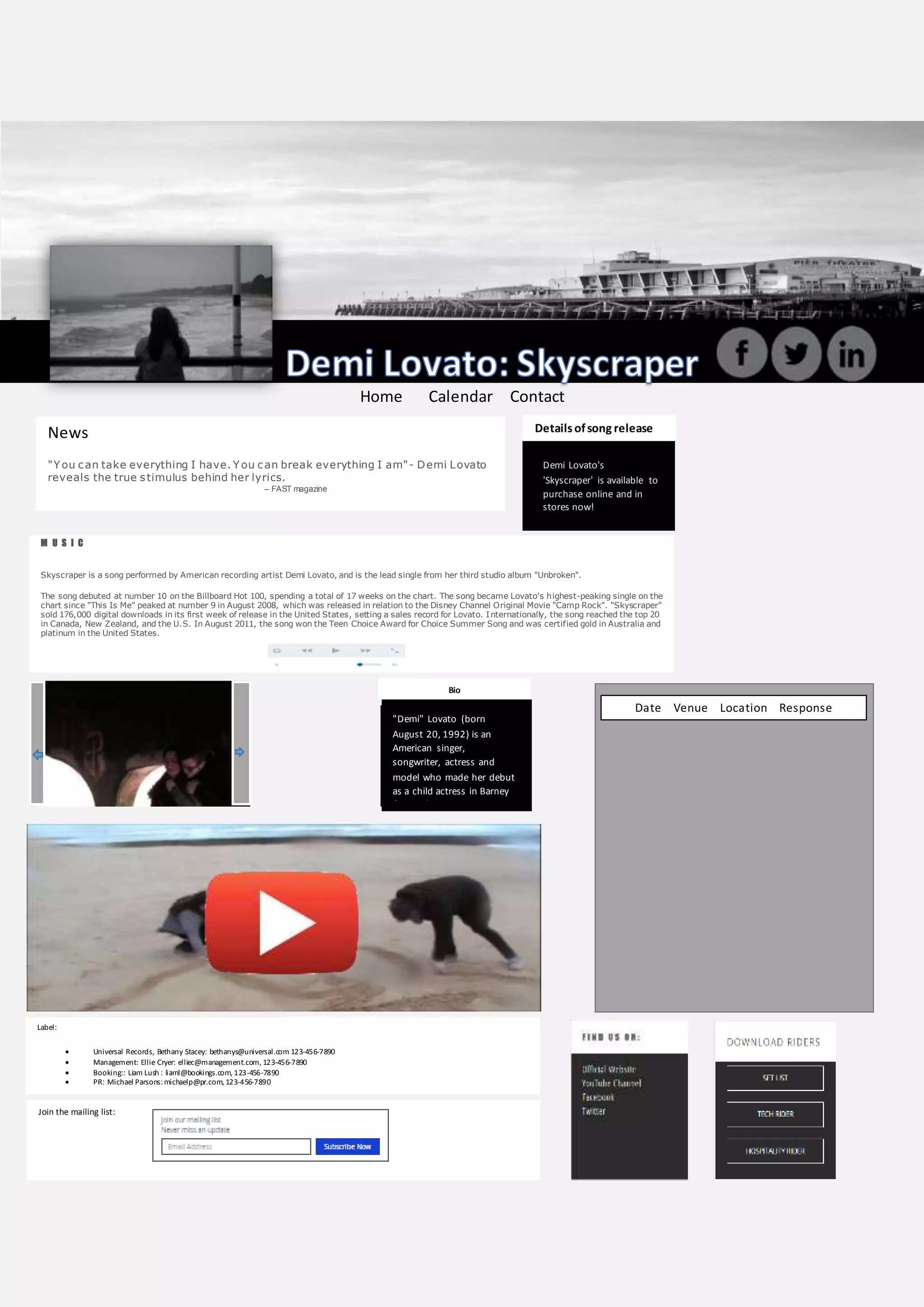 Website mock up | PDF