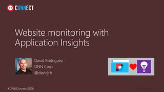 Website monitoring with Application Insights | PPT