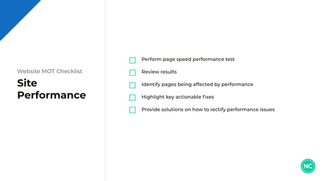 Website MOT Checklist | PPT