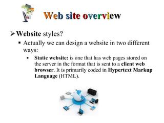 Website Overview | PPT