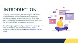 Website Plagiarism Checker Tools By Codequiry | PPT