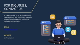 Website Plagiarism Checker Tools By Codequiry | PPTX