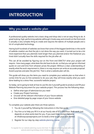 Website planning guide | PDF | Web Hosting | Internet