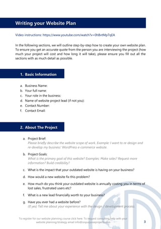 Website planning guide | PDF | Web Hosting | Internet