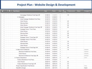 Web Project Plan for Design and Development | PDF