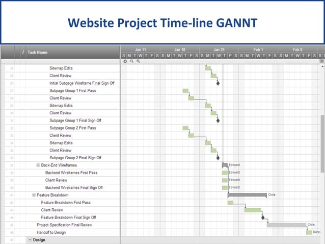 Web Project Plan for Design and Development | PPT