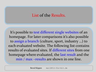 Websites promises and reality | PPTX