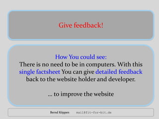 Websites promises and reality | PPTX