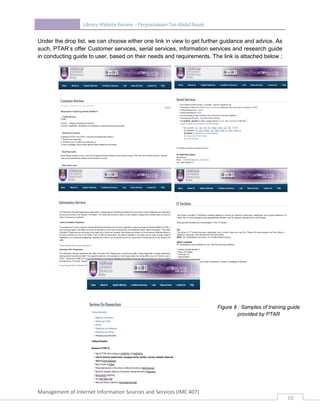 PTAR UITM Website review | PDF
