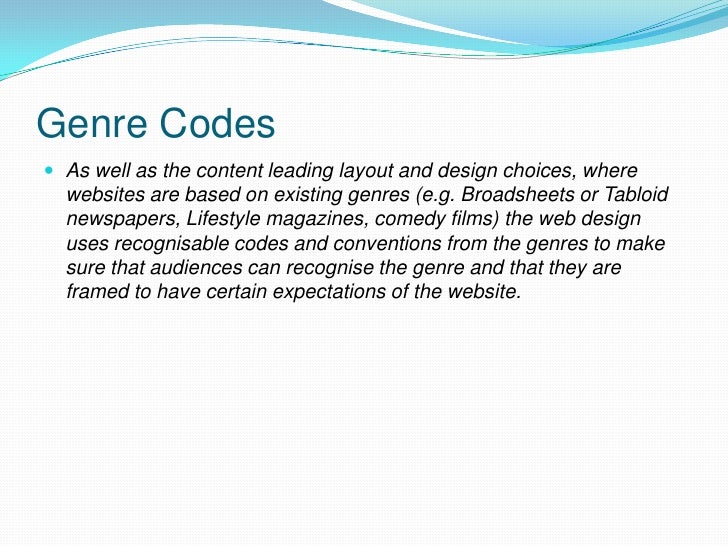 Codes and conventions of a Website. | Nooris's Blog