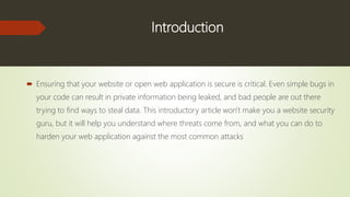 Website security | PPTX