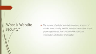 Website security | PPTX