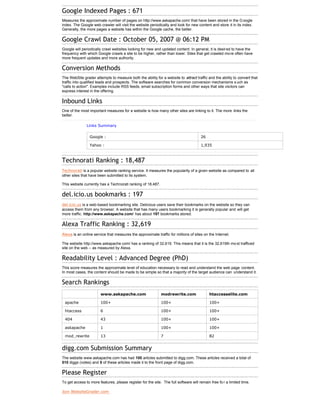 Website Seo Score Tool | PDF