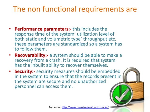 Website's functional and non functional requirements | PPT