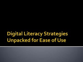Digital Literacy Tools | PPT