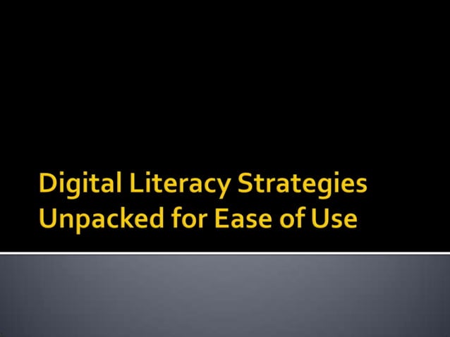 Digital Literacy Tools | PPT
