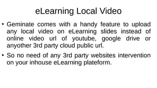 eLearning Local Video | PPT