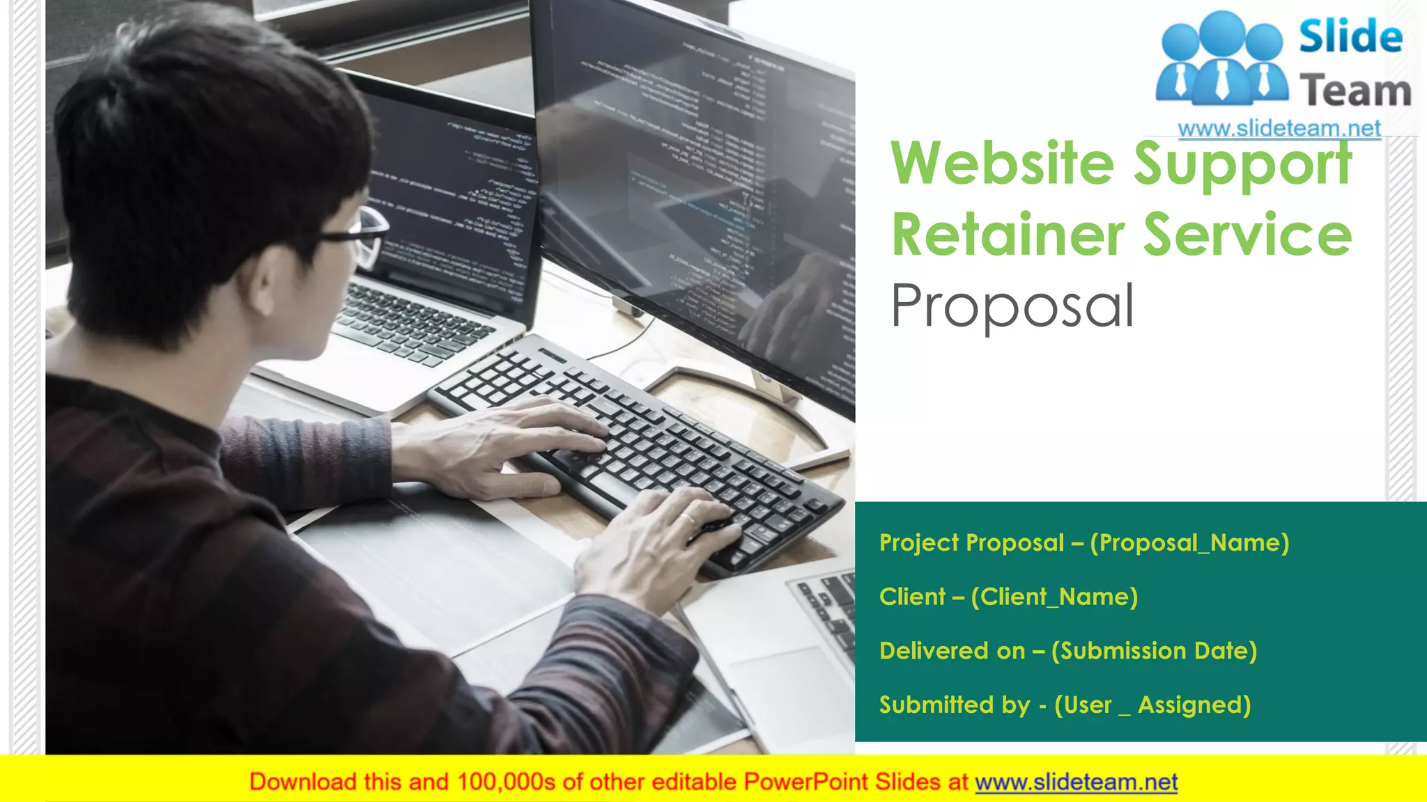 Website Support Retainer Service Proposal PowerPoint Presentation ...