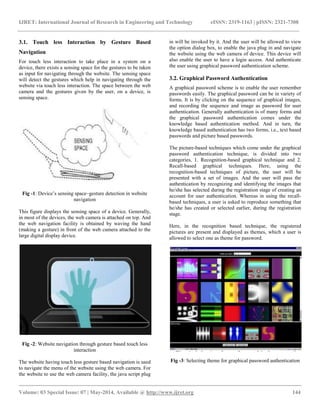 Websites using touchless interaction having graphical | PDF