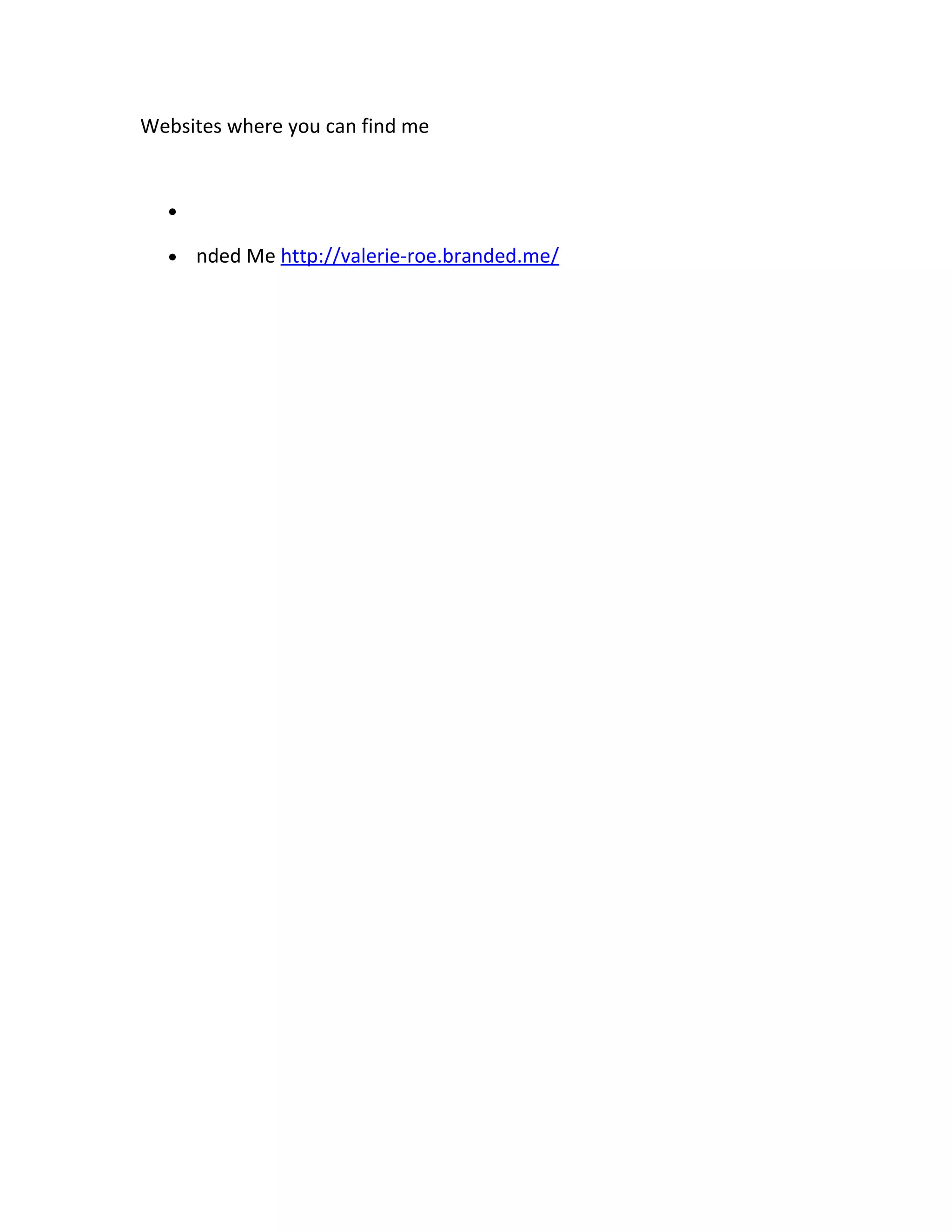 Websites where you can find me | RTF | Internet | Computing