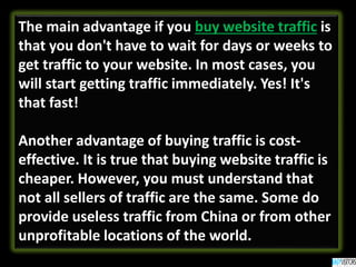 Buy Traffic - website traffic | PPT
