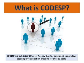CODESP Products and Services | PPT