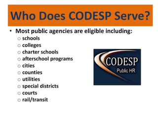 CODESP Products and Services | PPT