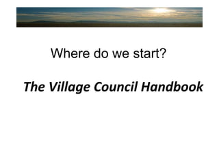 Village Council Slide Presentation | PPTX