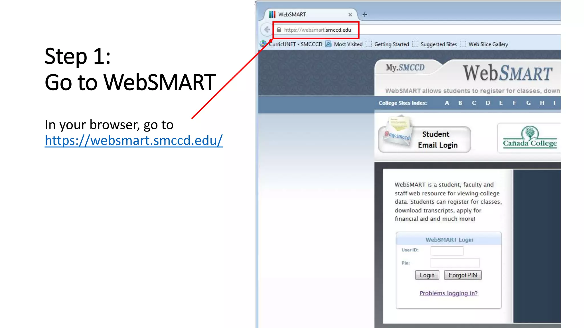 How to Register Using WebSMART in 10 Steps | PPT