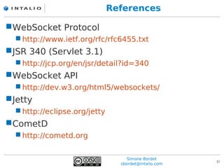 Realizzare applicazioni Web con WebSocket, by Simone Bordet | PPT