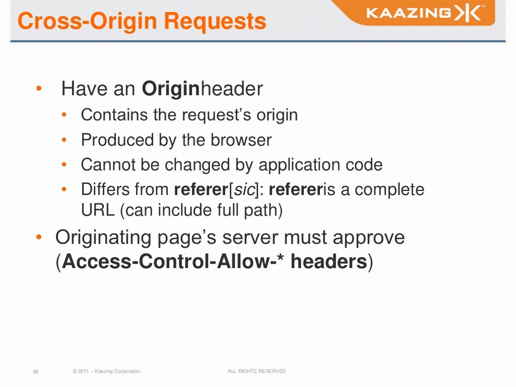 Cross Origin Requests • Have An