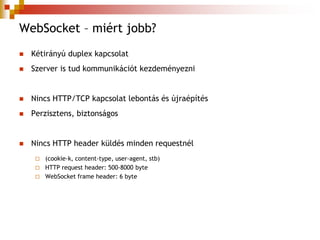 WebSocket bemutatás | PPT