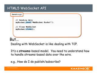 WebSocket Perspectives and Vision for the Future - HTML5DevConf Oct 2013 SF | PDF | Web ...
