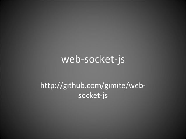 WebSockets в Twisted | PPT