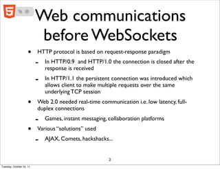 HTML5 WebSockets | PDF