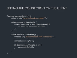 Websockets in Node.js - Making them reliable and scalable | PPTX