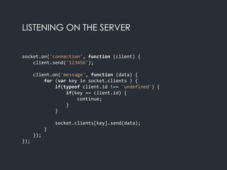 Websockets in Node.js - Making them reliable and scalable | PPTX