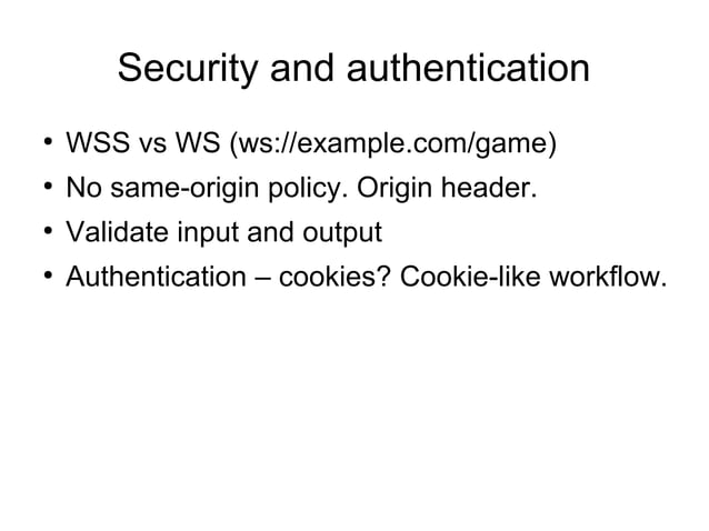 WebSockets and Java | PPT