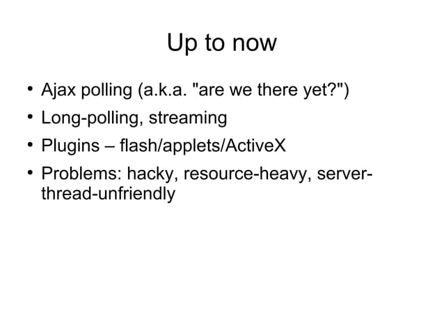 Websockets And Java Ppt
