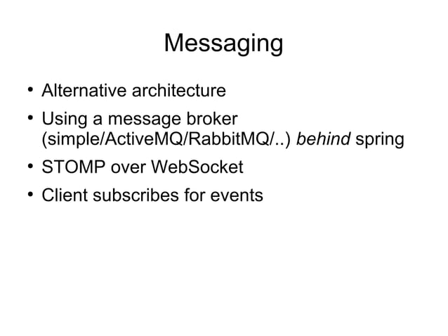 WebSockets and Java | PPT