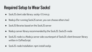 Websockets and SockJS, Real time chatting | PPT