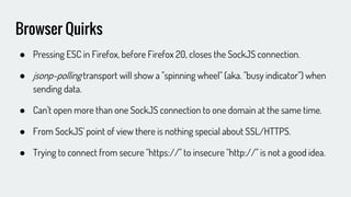 Websockets and SockJS, Real time chatting | PPT