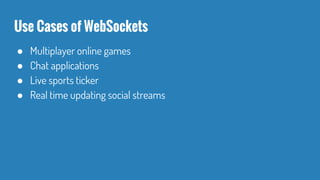 Websockets and SockJS, Real time chatting | PPT