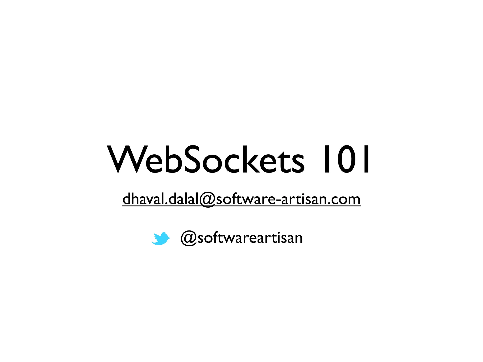 Web sockets primer | PPT
