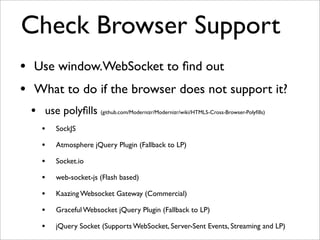 Web sockets primer | PPT