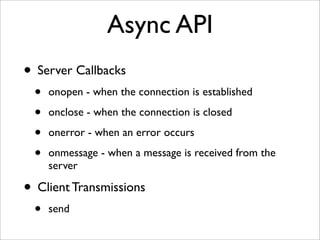 Web sockets primer | PPT