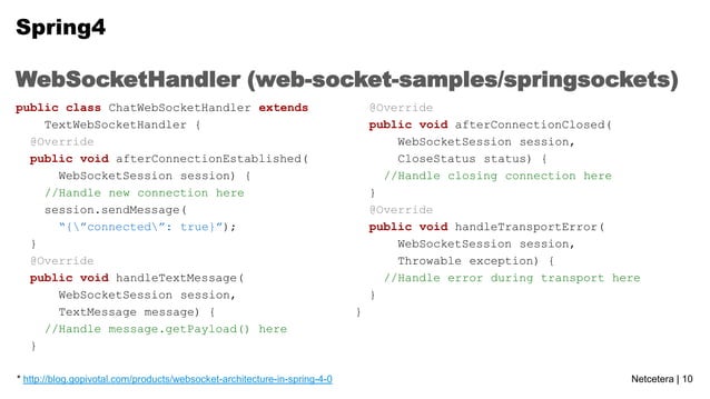 Web sockets in Java | PPTX