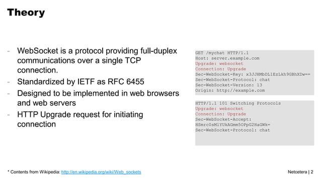 Web sockets in Java | PPTX