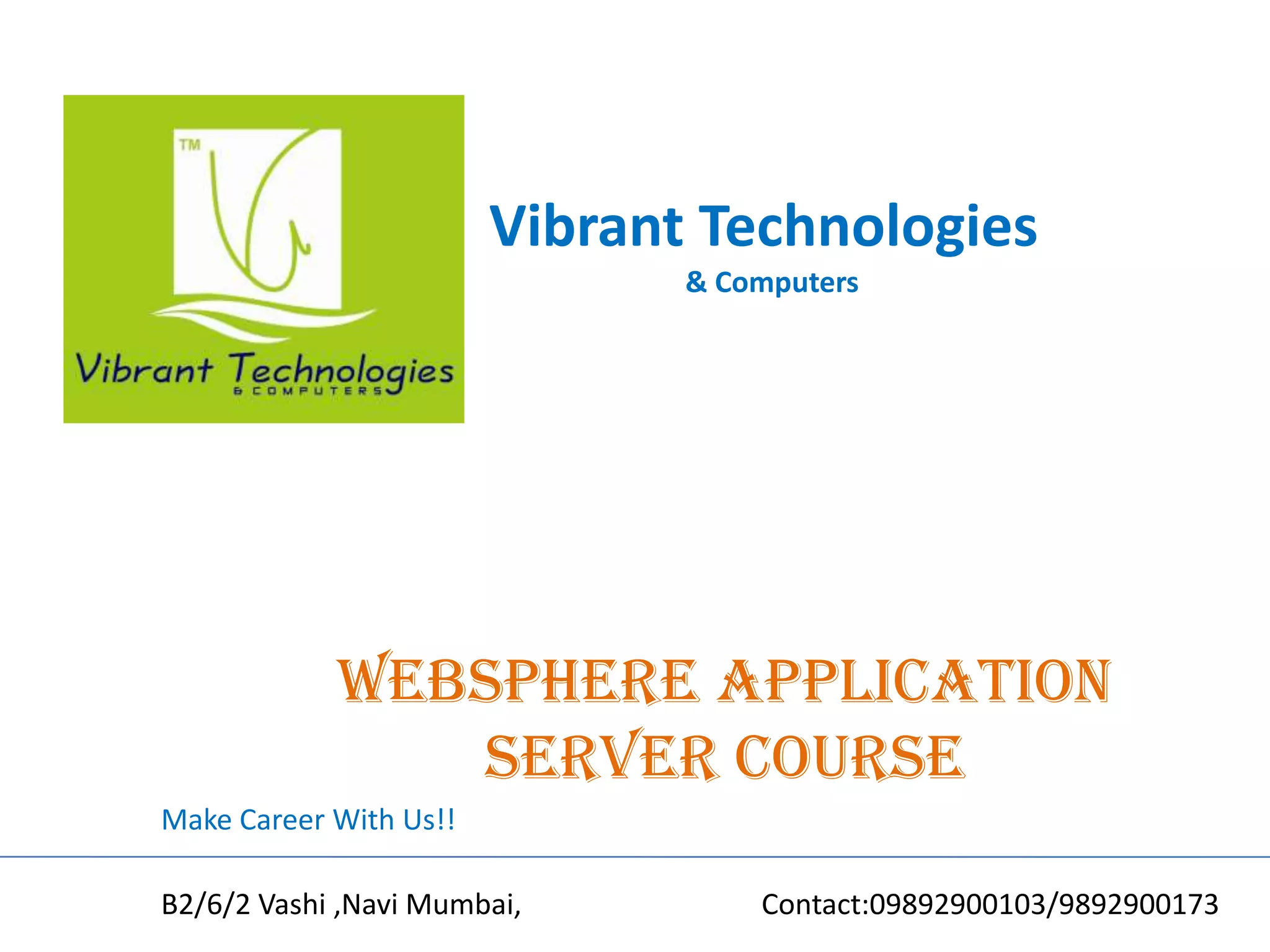 Websphere application-server-training-course-navi-mumbai-websphere ...