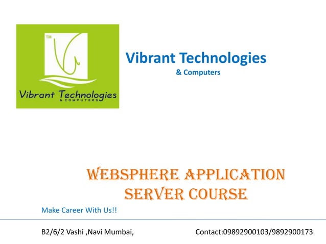 Websphere application-server-training-course-navi-mumbai-websphere ...
